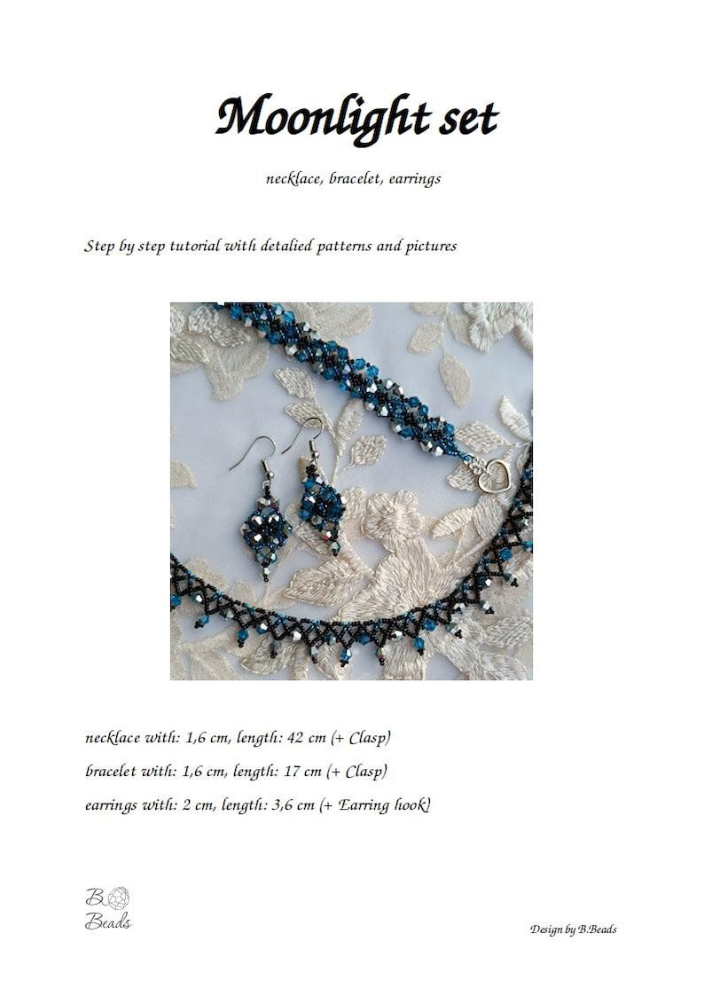 Moonlight Set Beading PATTERN - Etsy
