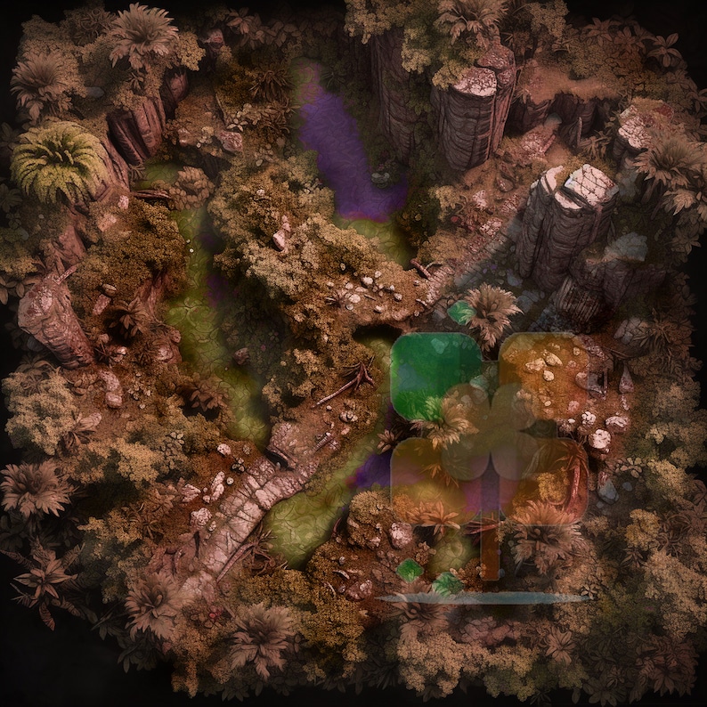 Infested Swamp Battle Map, Dnd Battle Map, D&D, Battlemap, Dungeons and ...