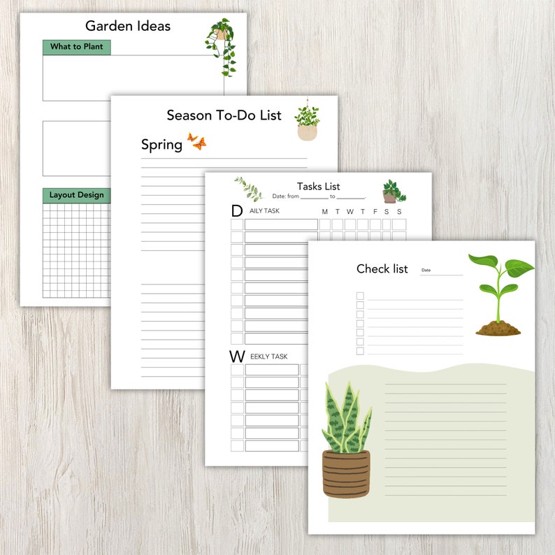 Printable Garden Planner, Gardening Tracker, Plant Planner, Garden ...