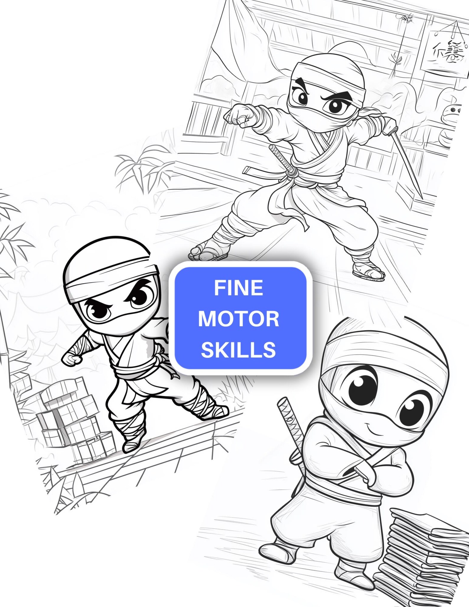Printable Ninja Theme Coloring Pages for Kids, Toddlers Coloring Sheets ...