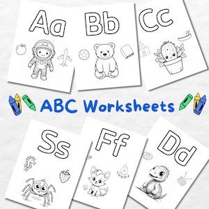 Printable Alphabet Worksheets for Kids | Coloring | Teacher | Letters ...