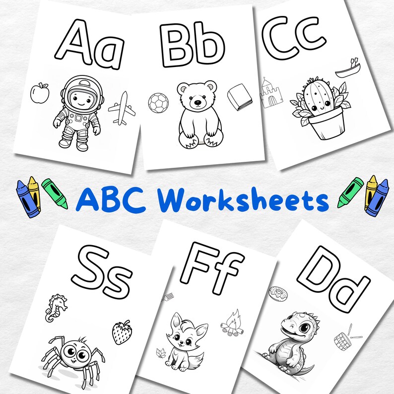 Printable Alphabet Worksheets for Kids | Coloring | Teacher | Letters ...