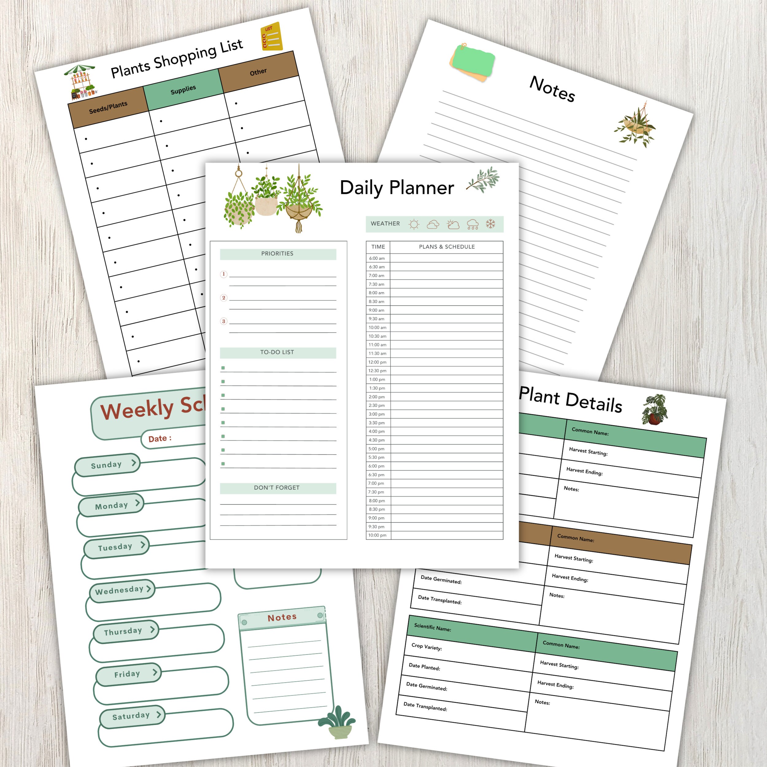 Printable Garden Planner, Gardening Tracker, Plant Planner, Garden ...