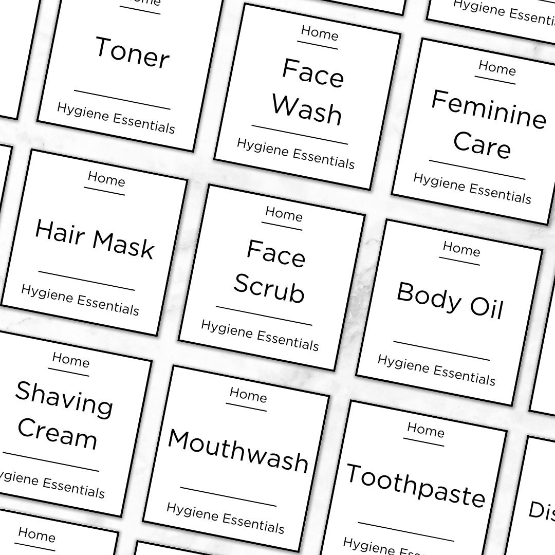 Waterproof Organisation Labels Hygiene Organisation Labels for Storage ...