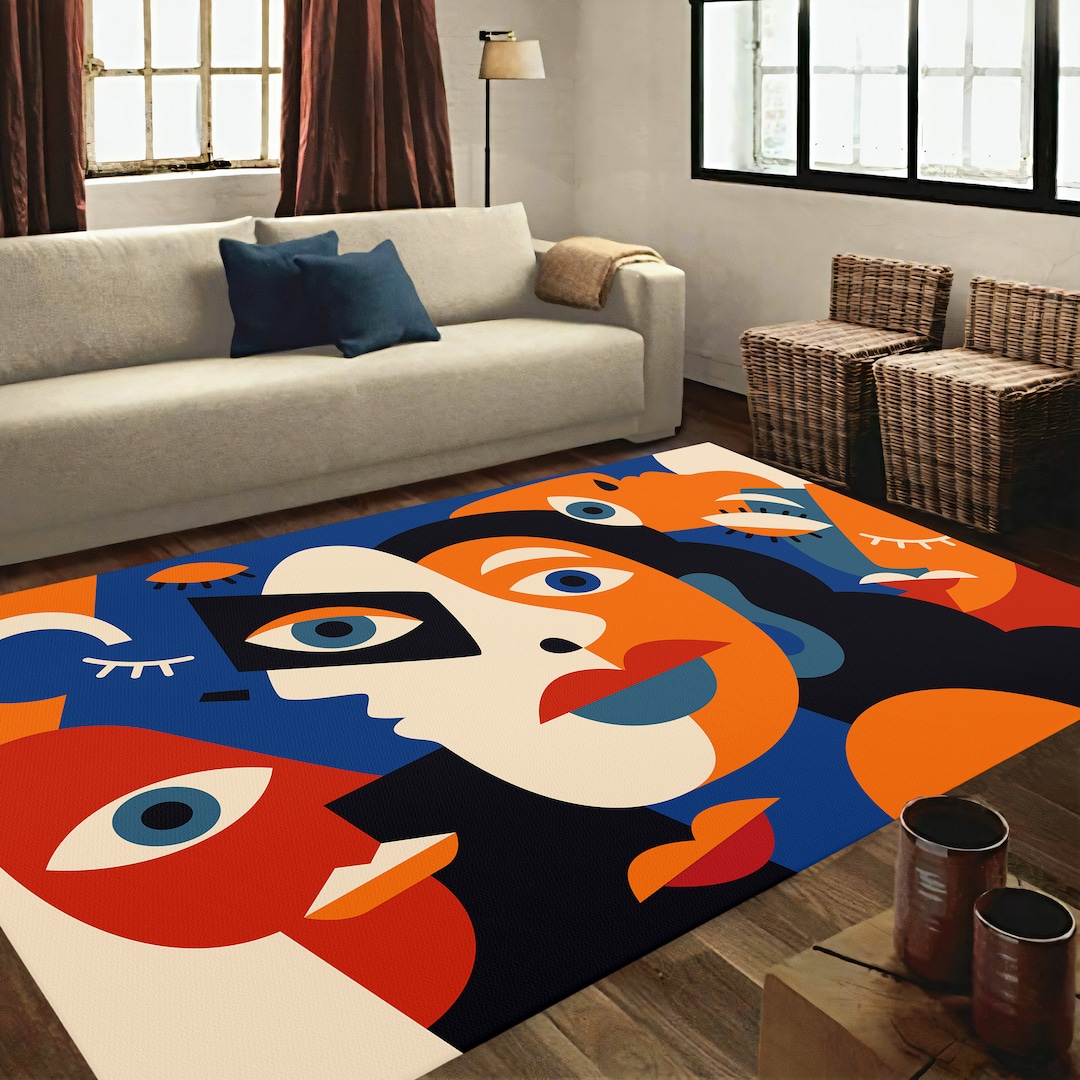 Creative Art Rug Fine Art Rug Colorful Art Rug Art Design - Etsy