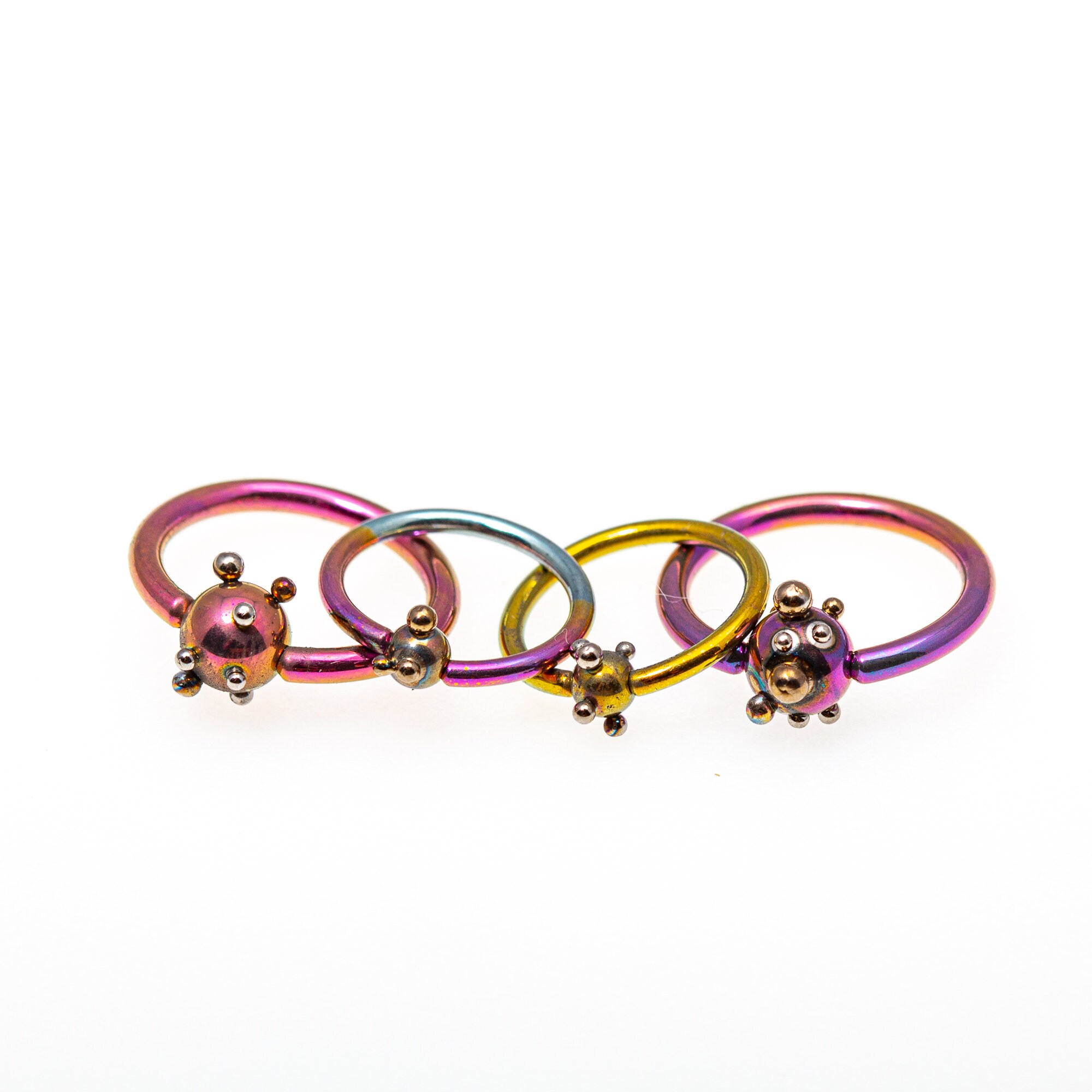 Titanium Captive Ball - Closure Ring - 14G and 16G Titanium Bead Ring ...