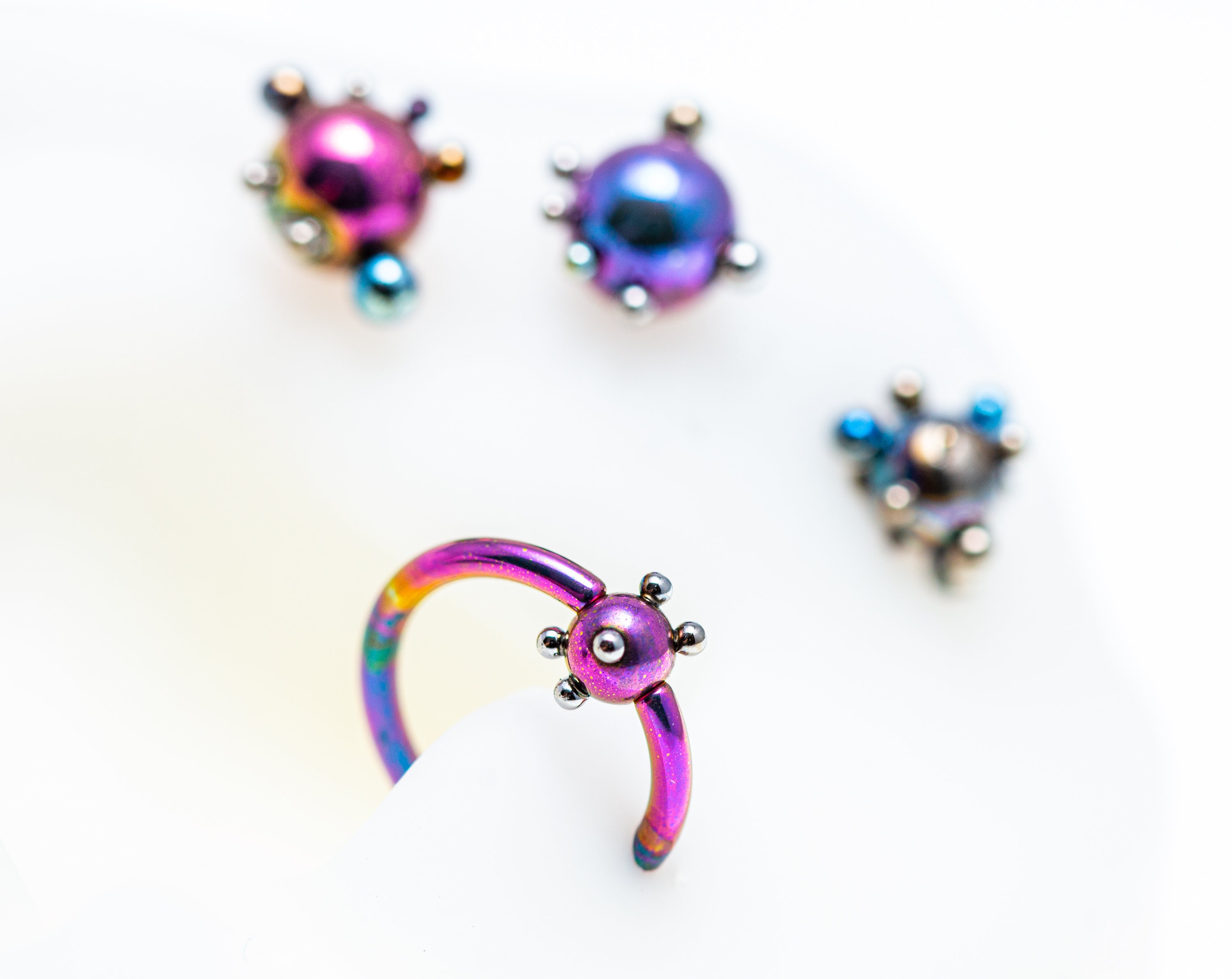 Titanium Captive Ball - Closure Ring - 14G and 16G Titanium Bead Ring ...
