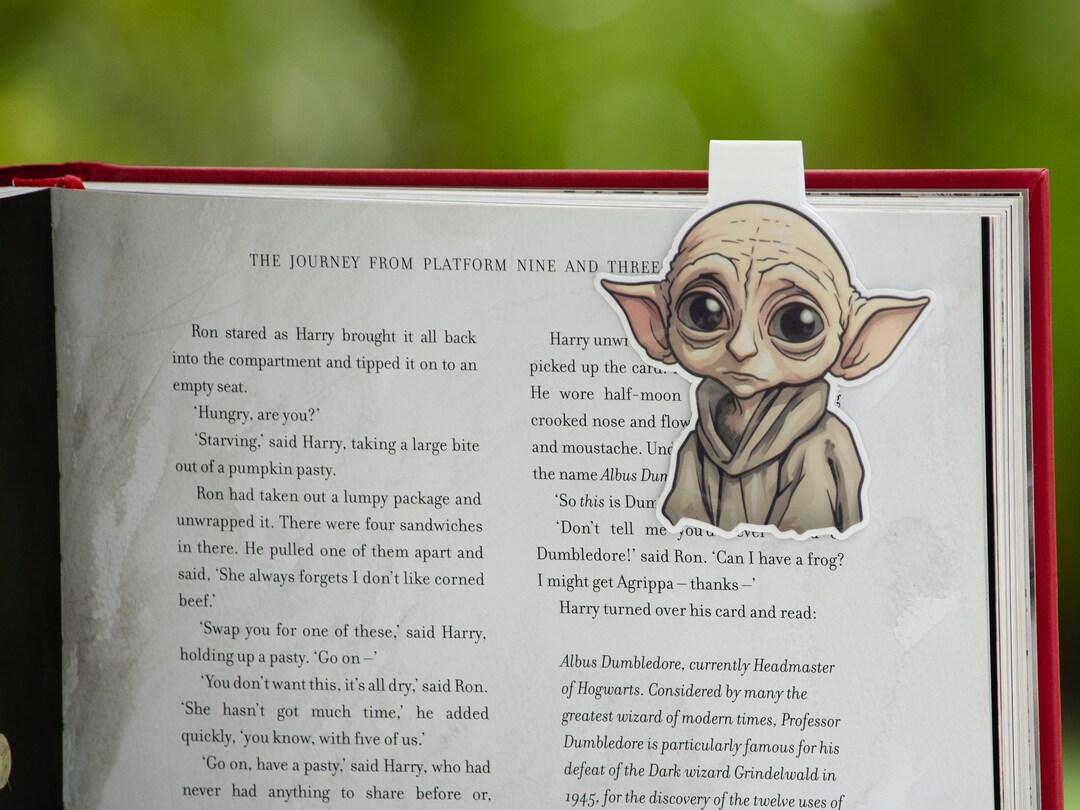 Dobby Inspired Harry Potter Inspired Collection Magnetic Bookmark - Etsy