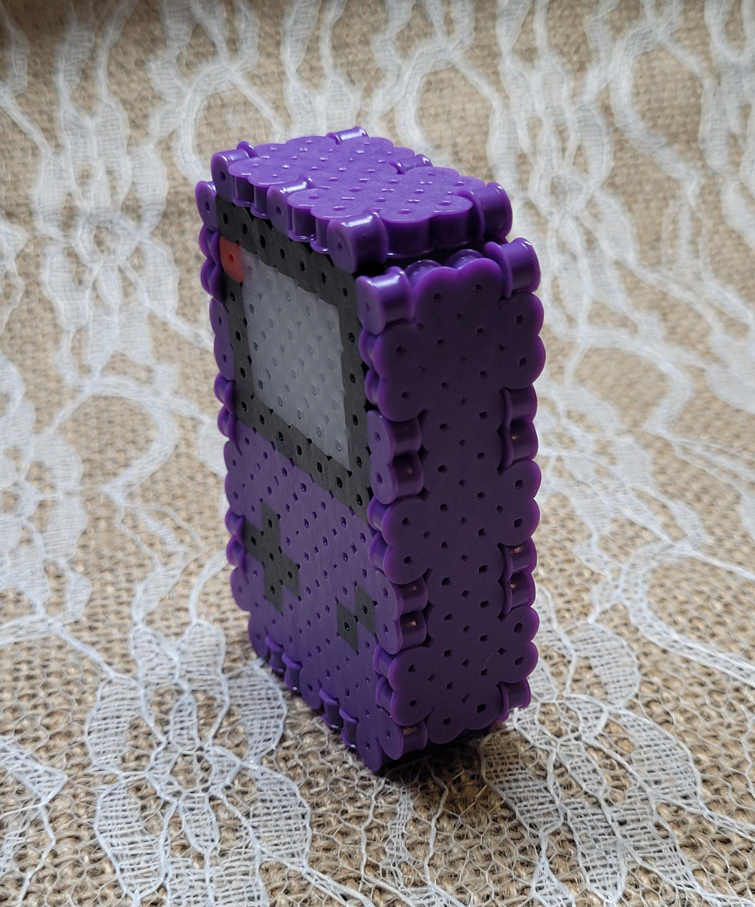 3D Purple Gameboy Color Perler Bead Pixel Art - Etsy