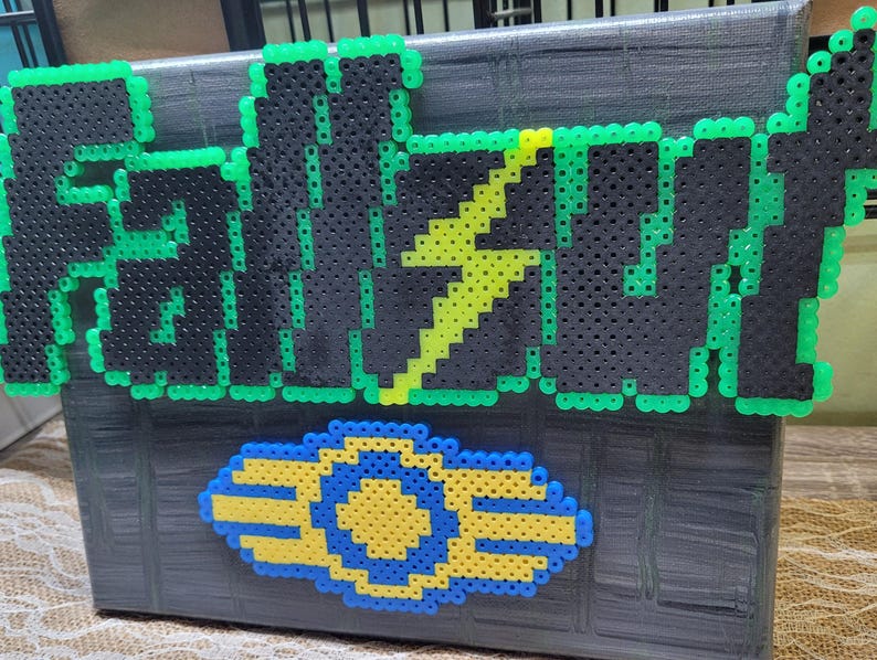 Fallout Perler X Canvas Painting - Etsy