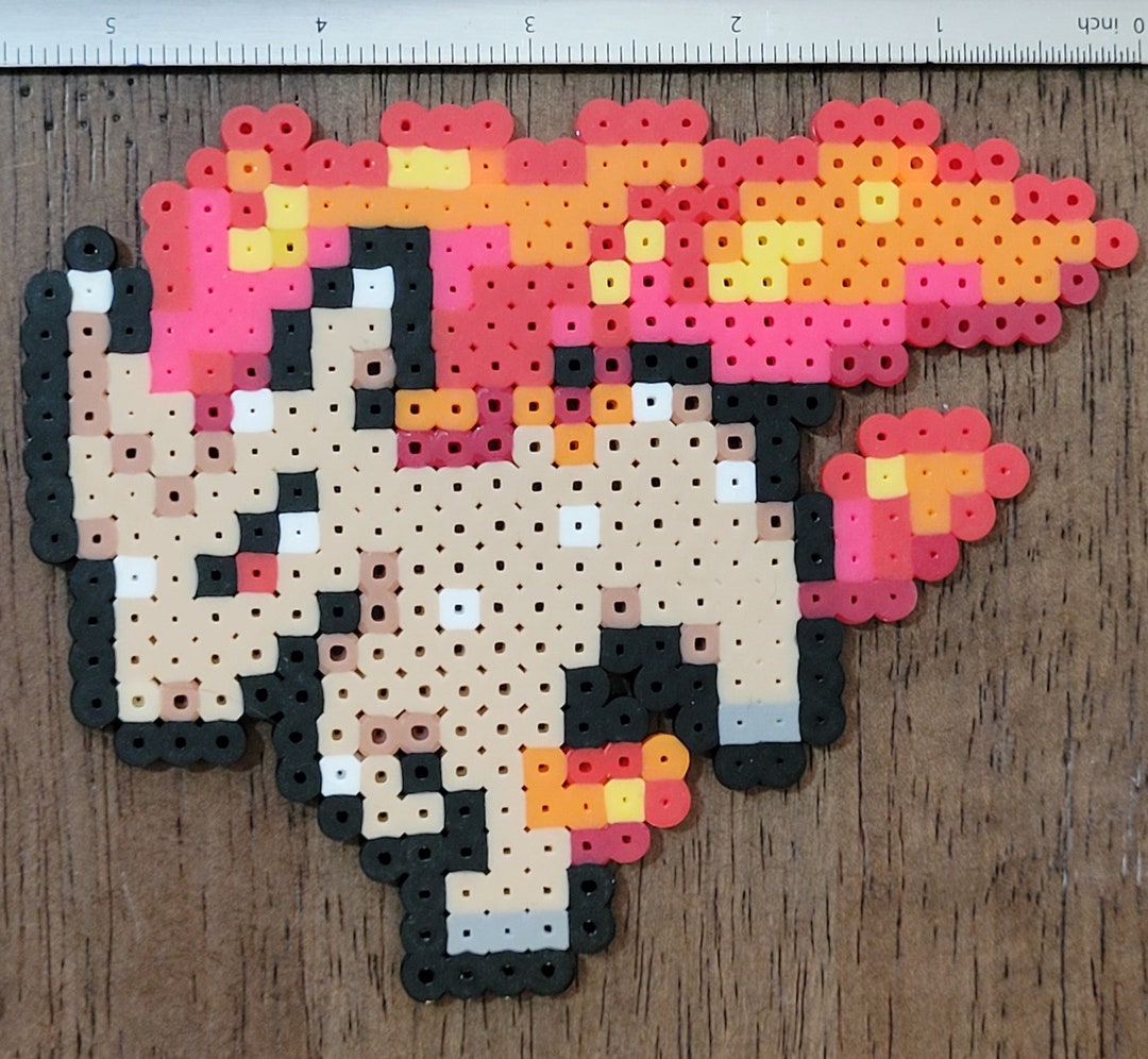 Pokemon Rapidash Perler Bead Pixel Art - Etsy