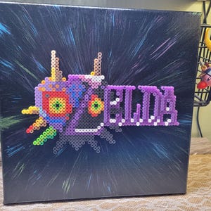 Majora's Mask Legend of Zelda Perler X Canvas Painting - Etsy