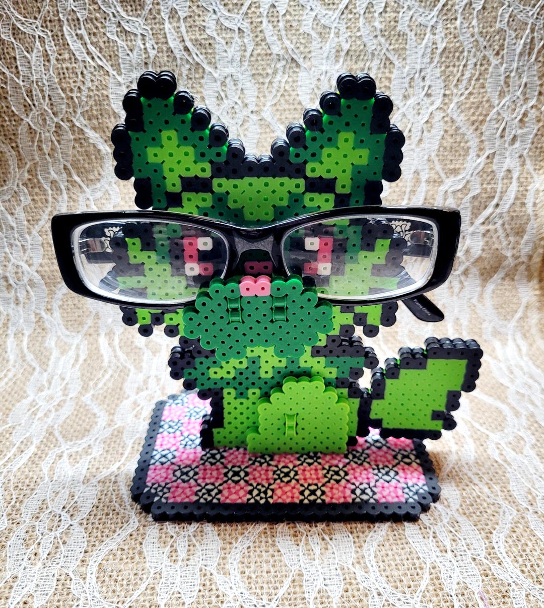 Sprigatito Glasses Stand 3D Perler Bead Pixel Art - Etsy