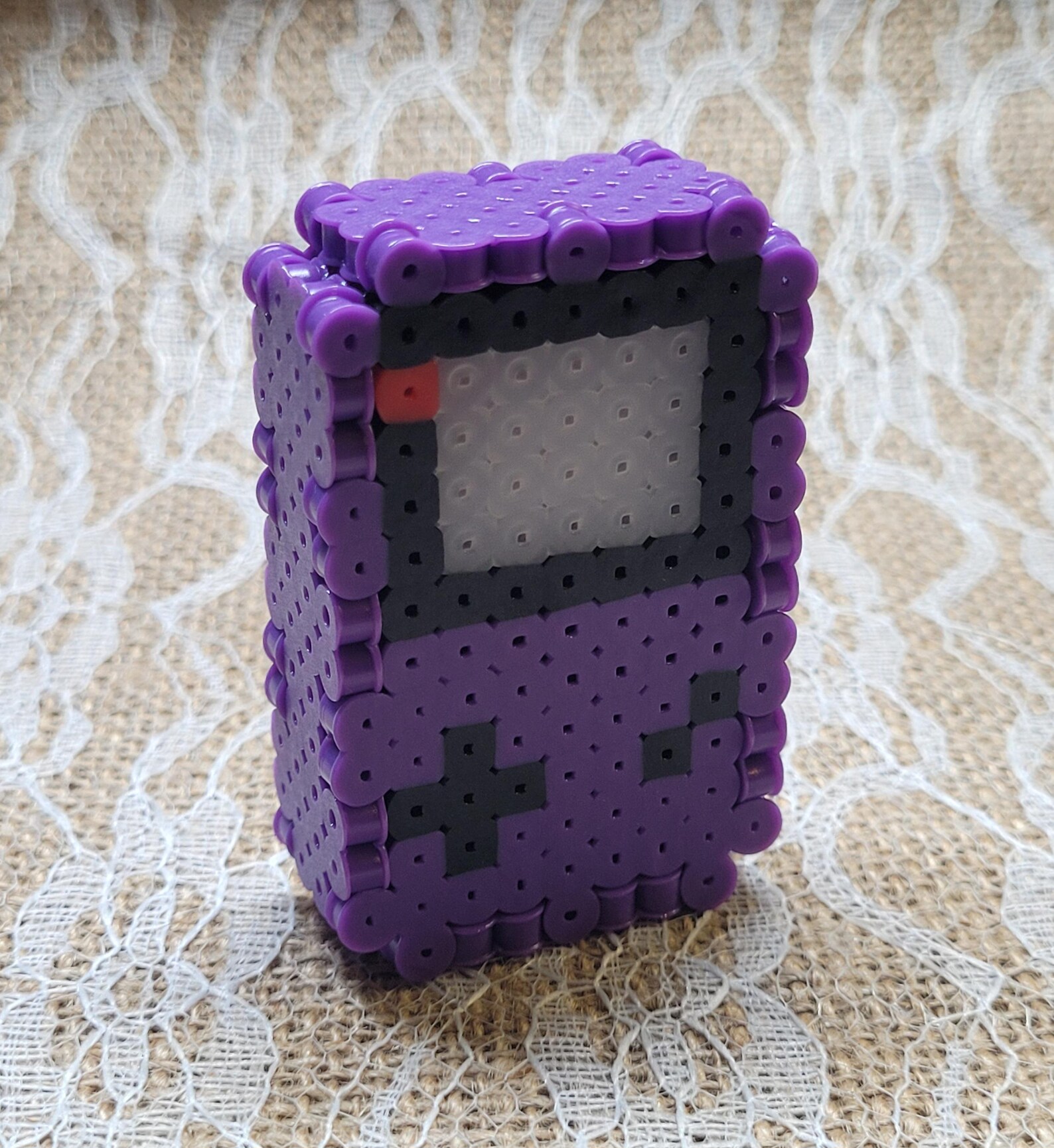 3D Purple Gameboy Color Perler Bead Pixel Art - Etsy