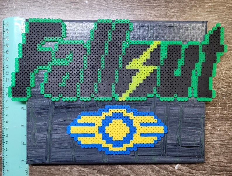 Fallout Perler X Canvas Painting - Etsy