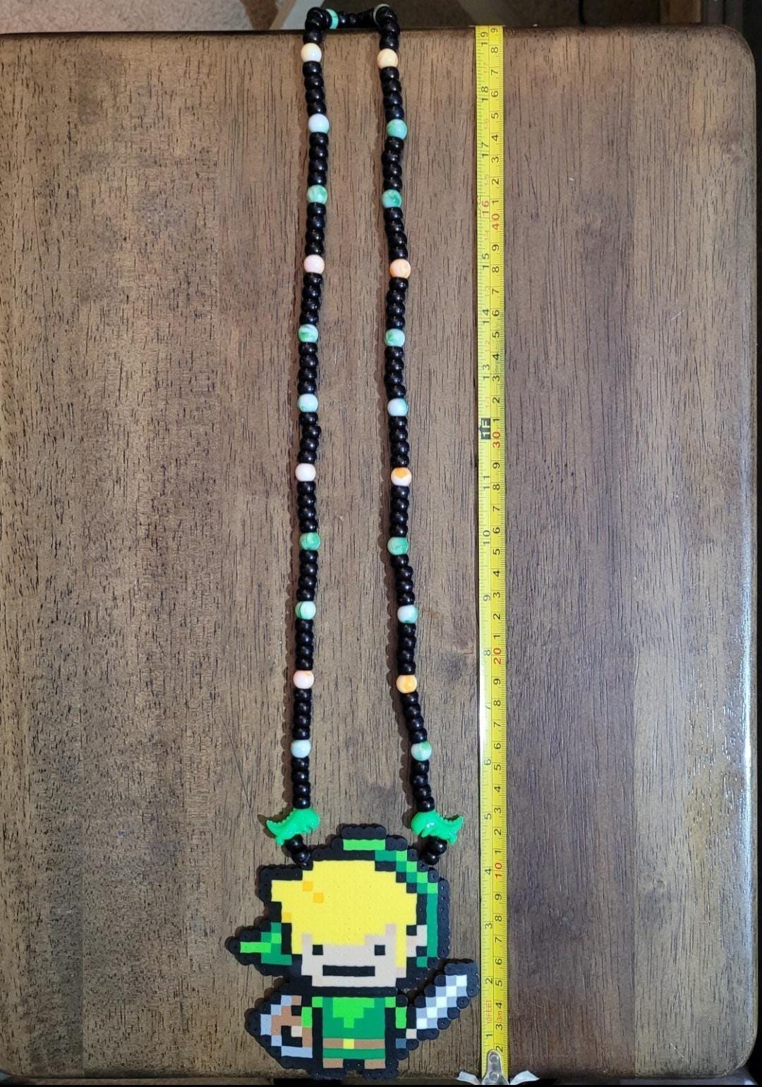 Derpy Link Legend of Zelda Perler Bead Kandi Necklace - Etsy