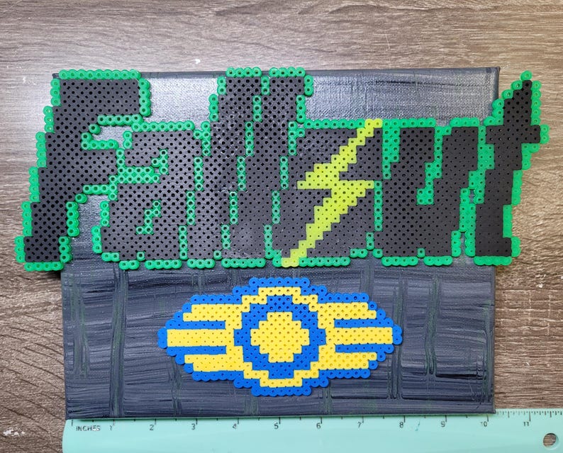 Fallout Perler X Canvas Painting - Etsy