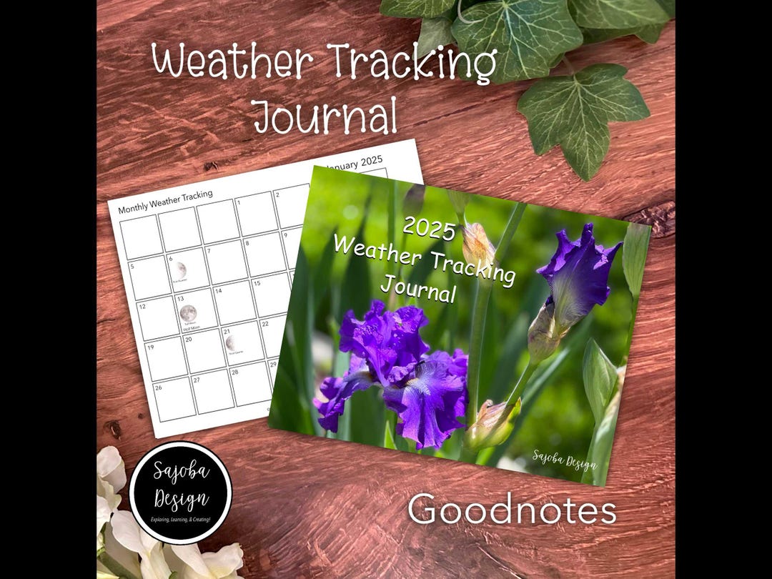 2025 Weather Tracking Journal || Goodnotes || Digital Journal ...
