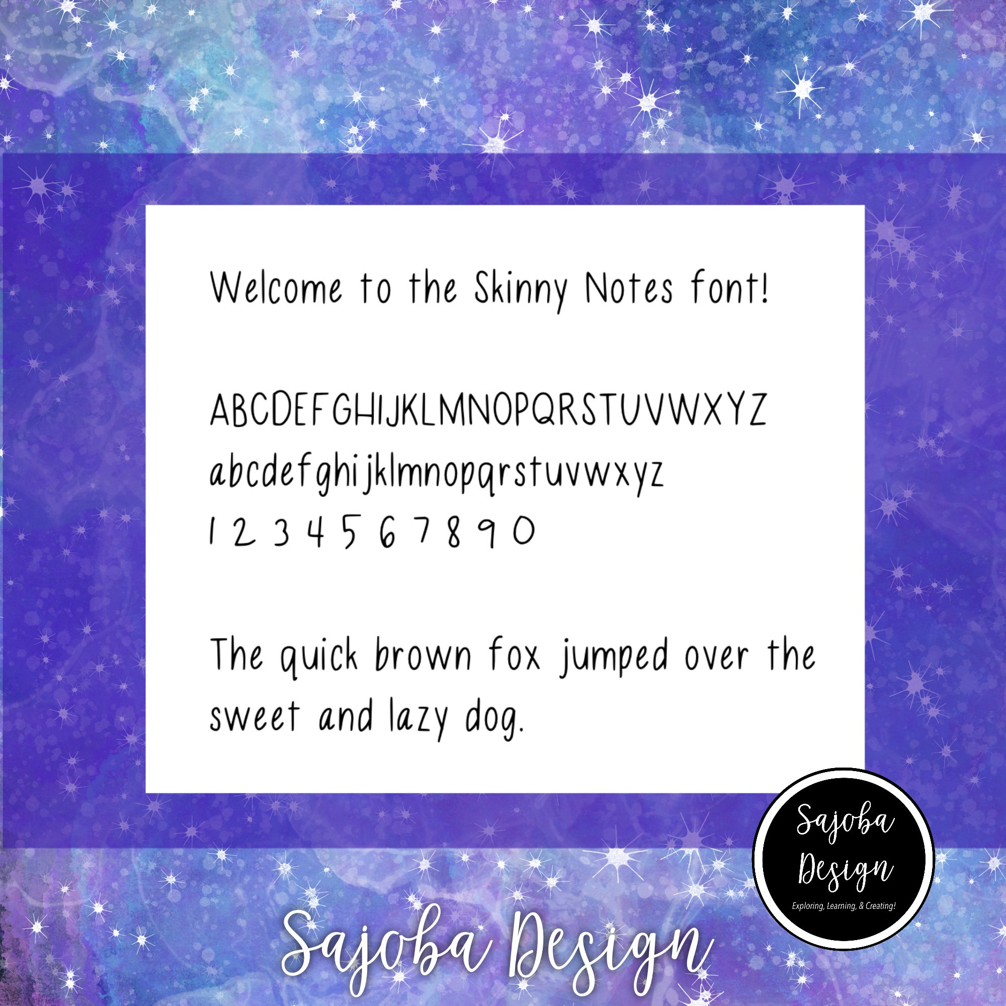 Skinny Notes Font A Handwritten Font .TTF and .OTF Handwritten Font - Etsy