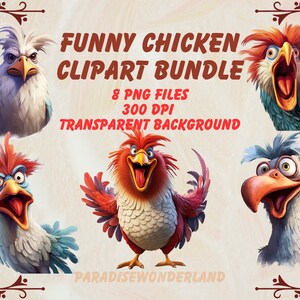 Funny Chicken Clipart PNG 8 Funny Farm Animals Clipart Chicken ...