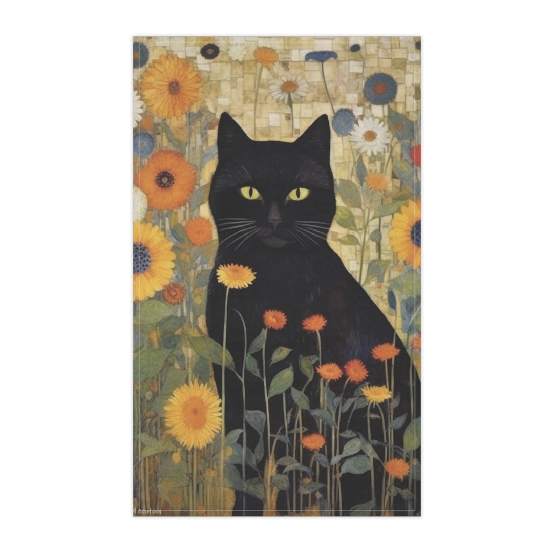 Doppelganger Cat Gustav Klimt Garden 3 Custom Art - Etsy