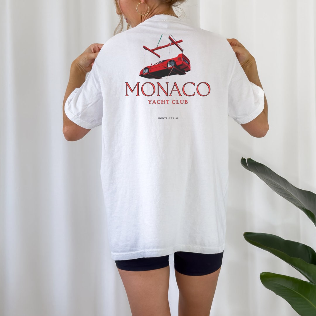 Monaco Yacht Club T-shirt Monaco Shirt Comfort Colors - Etsy