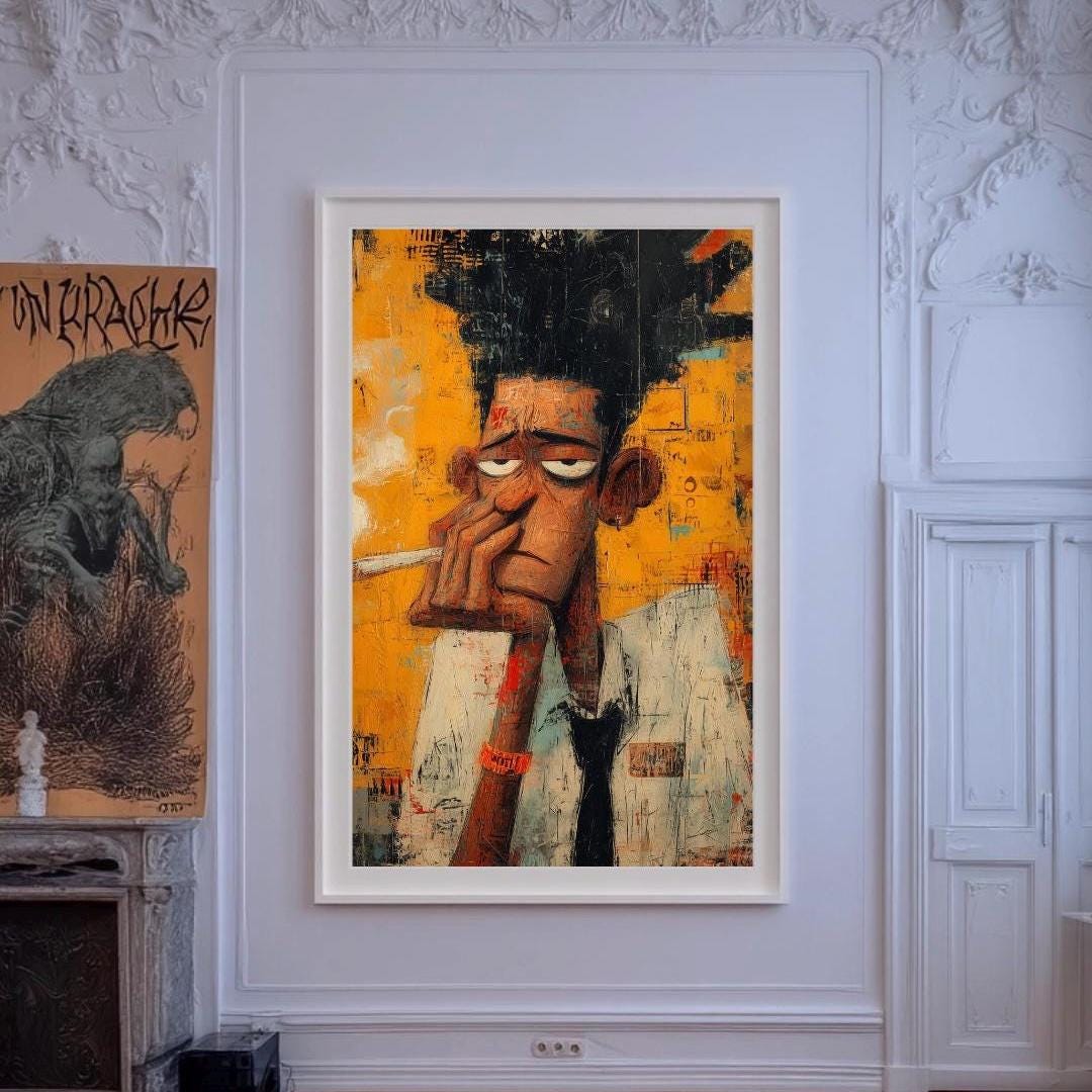 Printable Afrocentric Basquiat Wall Art, African American Culture ...