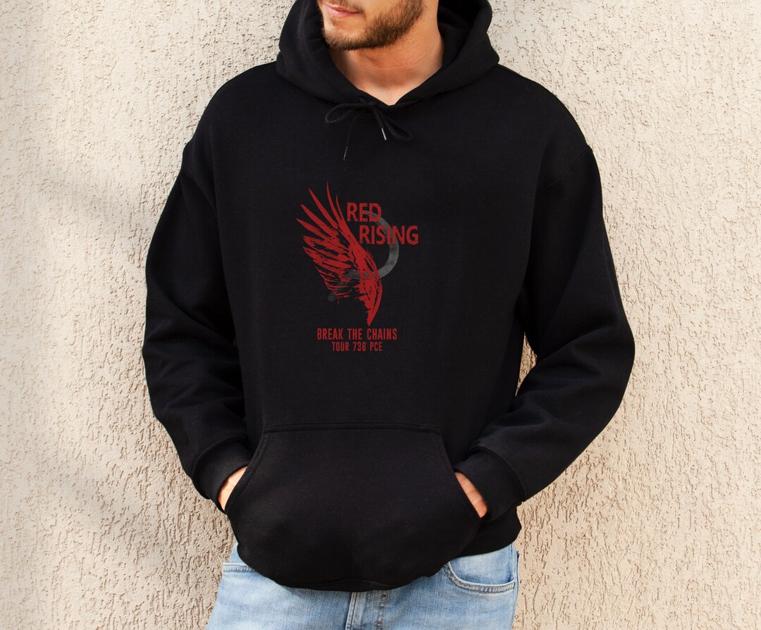 Red Rising Distressed Concert Collection Hoodie - Etsy