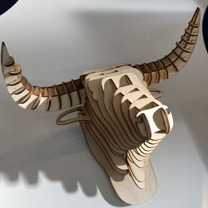 Bull Head 3d Pattern - Etsy