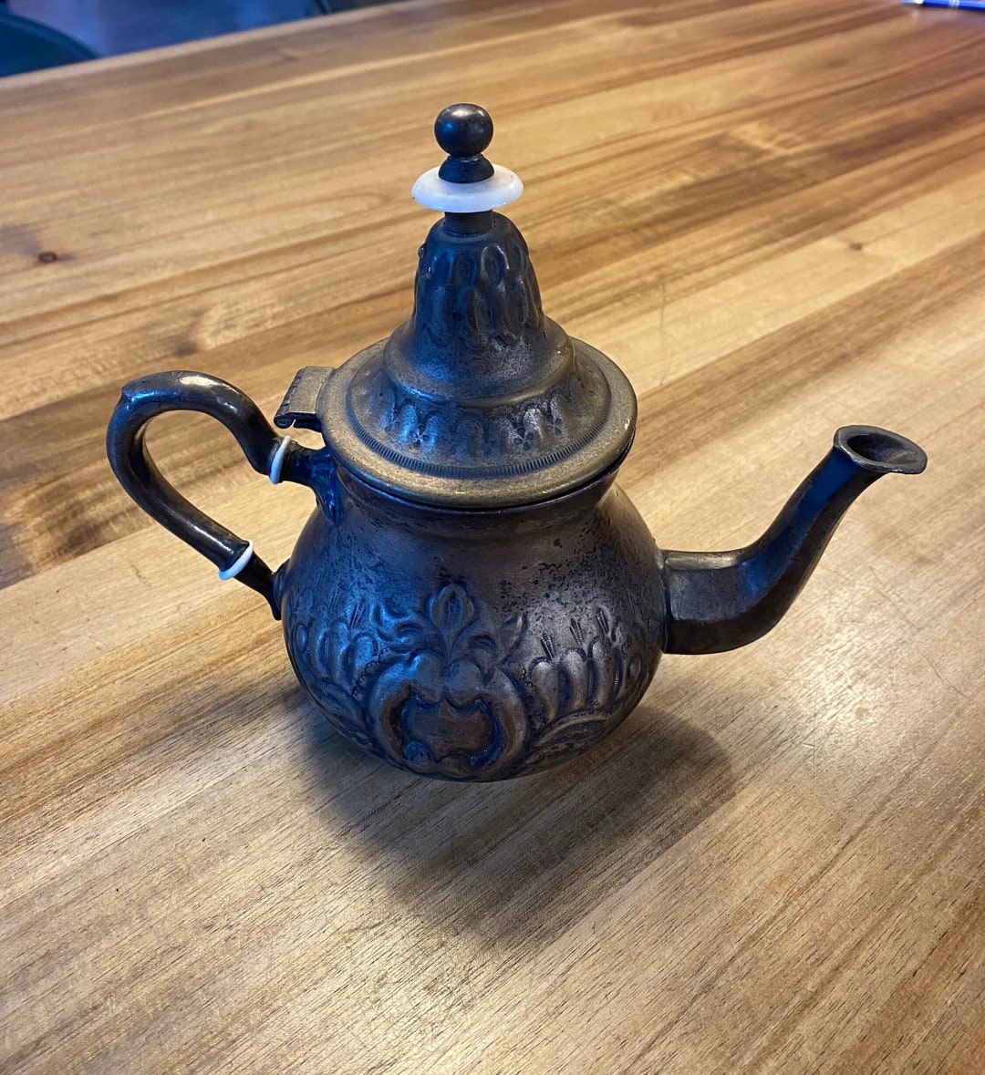 Moroccan Silver Plated Teapot – Moulay Hassan – Dar El Berrad – Vintage ...