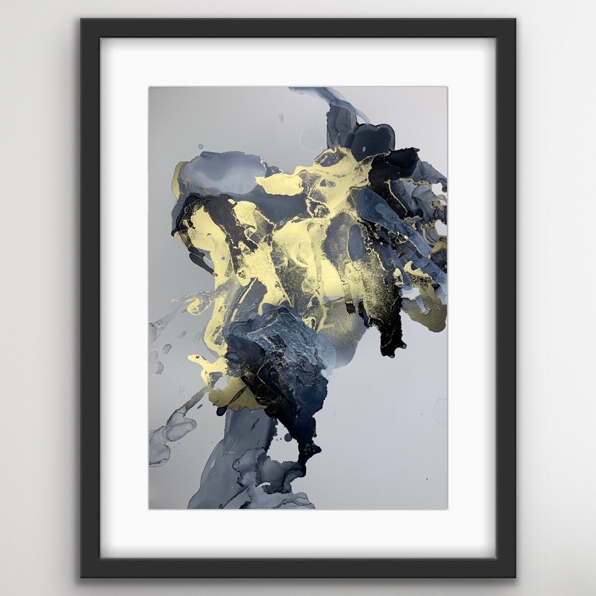 Original Abstract Art A4 Size Painting | Alcohol Ink Fluid Art Wall ...