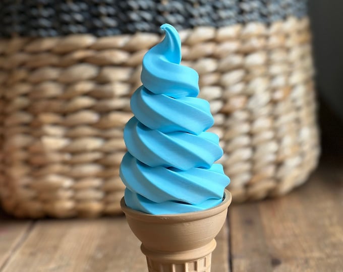Fun Soft Serve Ice Cream Cone 3D Printed - Etsy
