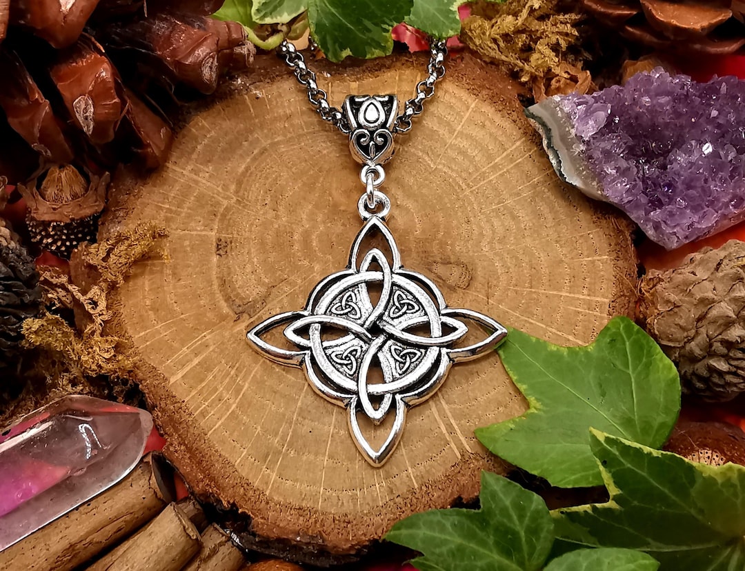 Witches Knot Necklace, Hecate Jewellery Charm Wiccan Jewellery Witches ...