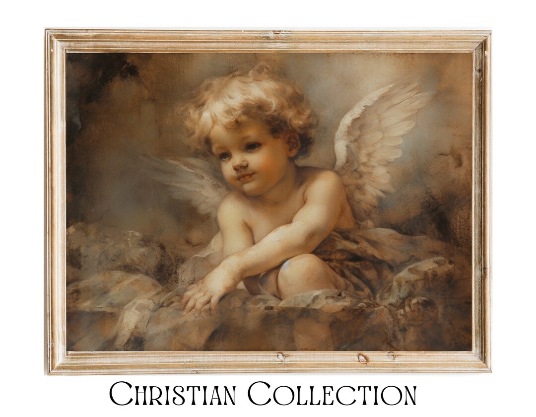Guardian Angel Art Print Guardian Angel Art Digital - Etsy