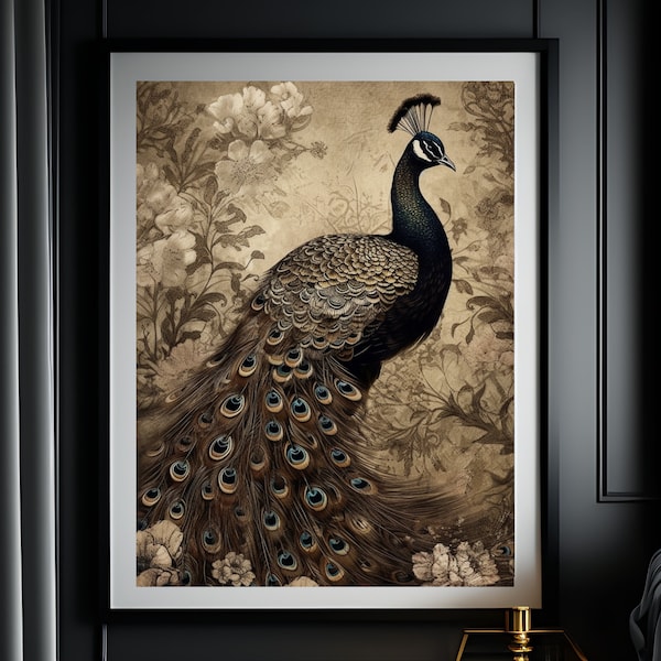 Art Deco Peacock - Etsy