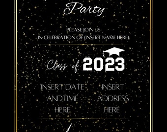 Three to One Graduation Invitation 5 X 7 Inches - Etsy