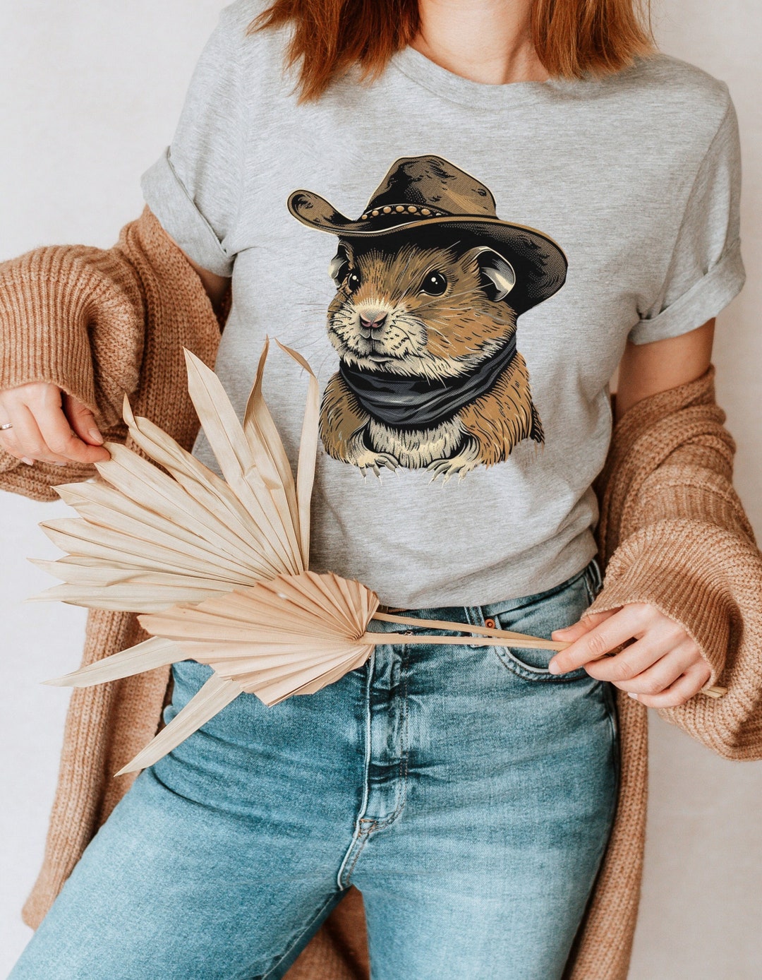 Cowboy Hamster Adventures Unisex Jersey Tee. Cute Western Hamster Style ...