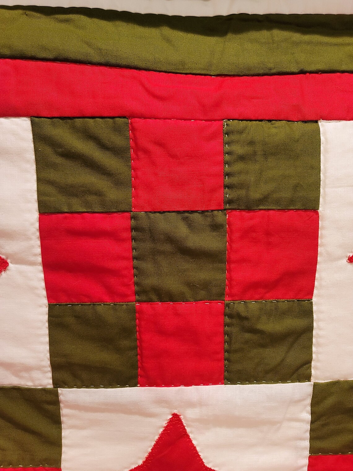 Christmas Cardinals Quilt Queen Size 90inx90 In, Hand Crafted, Hand ...