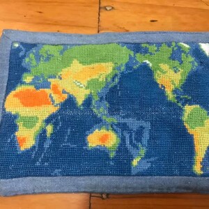Map of the World Cross-stitch Pattern - PDF Digital Download - Etsy