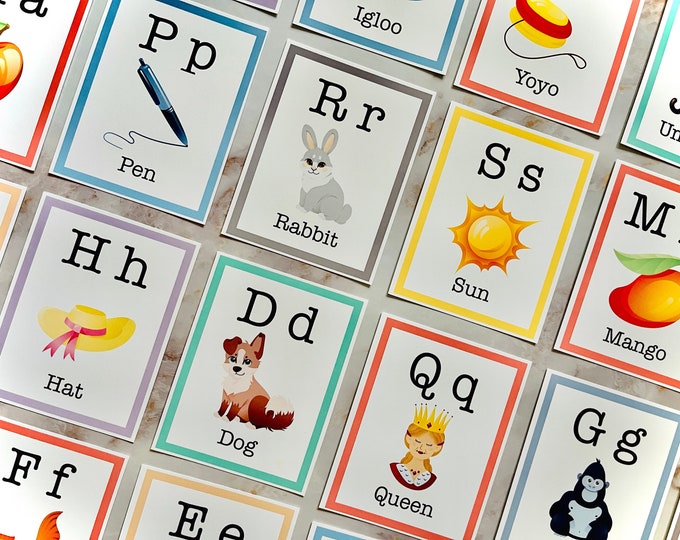ABC Alphabet Flashcards, Letter Recognition, Letter Sounds, Toddler ...