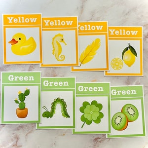 Color Flashcards Color Learning Flash Cards Education for Baby Toddler ...