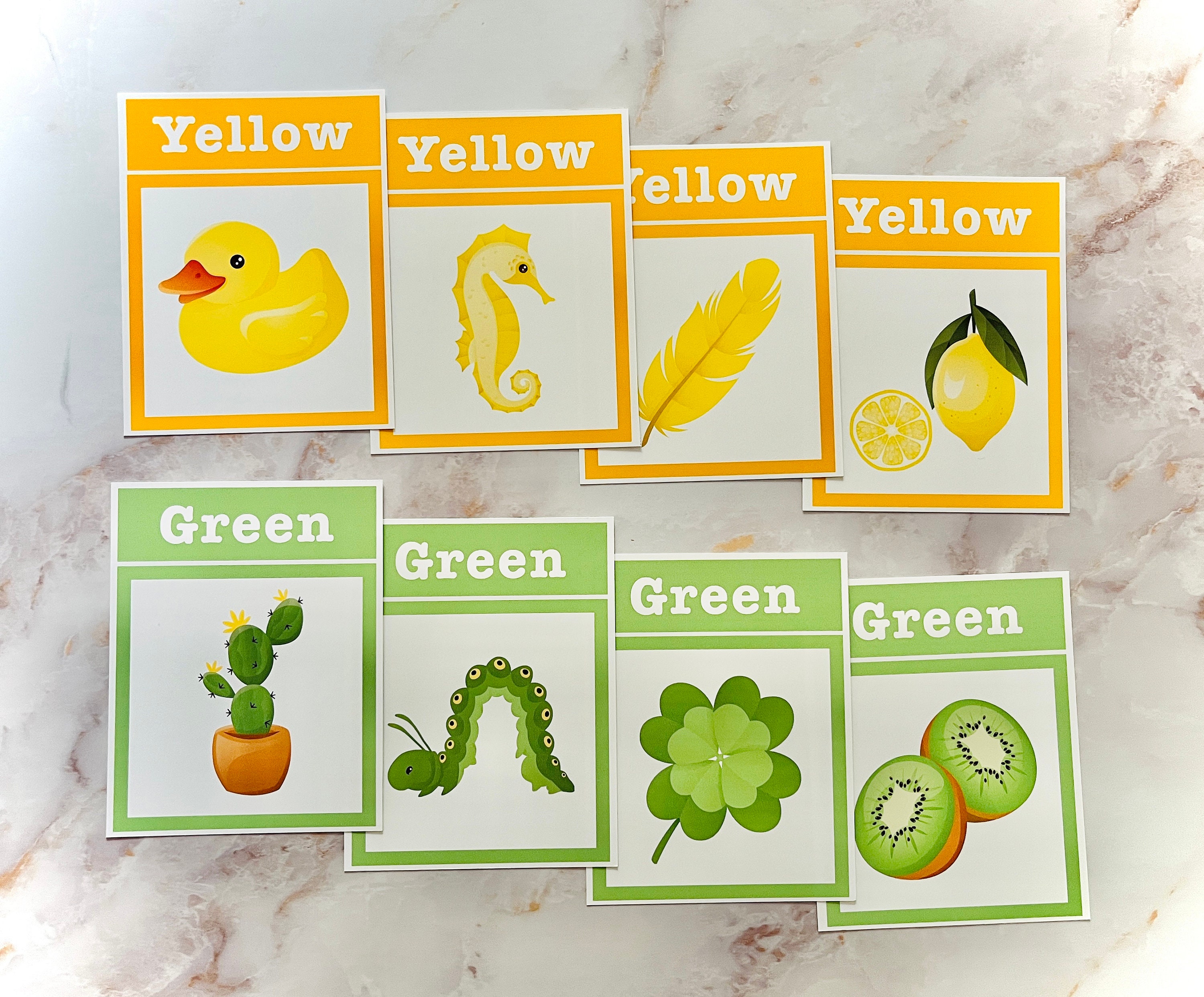 Color Flashcards Color Learning Flash Cards Education for Baby Toddler ...