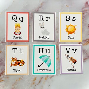 ABC Flashcards Alphabet Card Counting Card for Baby Toddler Preschool ...