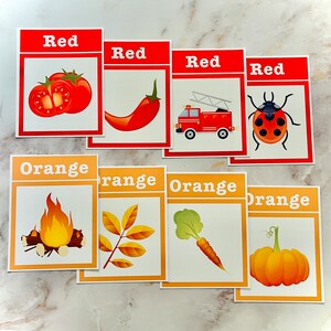 Color Flashcards Color Learning Flash Cards Education for Baby Toddler ...