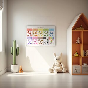 Color Poster Shapes Poster Bundle Color Chart Shape Chart Printable Set ...