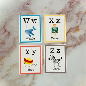 ABC Flashcards Alphabet Card Counting Card for Baby Toddler Preschool ...