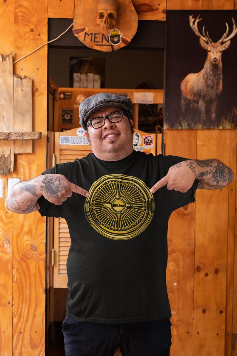 UNISEX Gold Spoke Wire Wheel Tee | Lowrider T-shirt, Dayton, Zenith ...