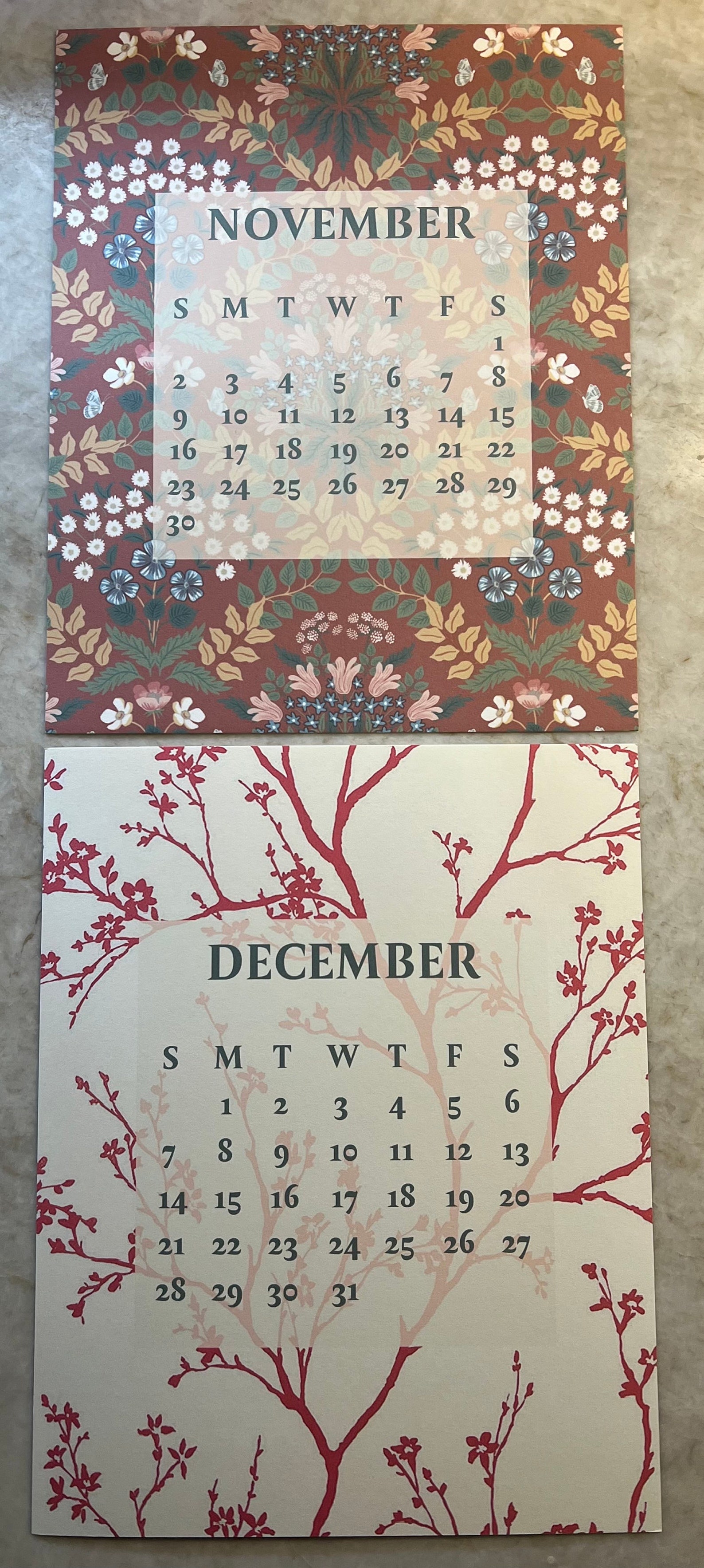 Wallpaper 2025 8x10 Display Calendar for Desk or Bulletin Board Thick ...
