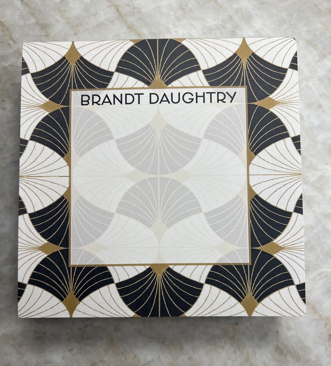 Art Deco Gatsby Notepad Personalized With Name of Your Choice. Vibrant ...