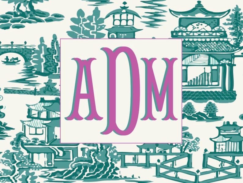 Personalized Mahjong Card Sticker Optional Sleeve | Monogram Vinyl ...